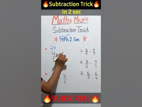 subtraction tricks in vedic maths| maths tricks |vedic maths |vedic maths trick #shorts # ...