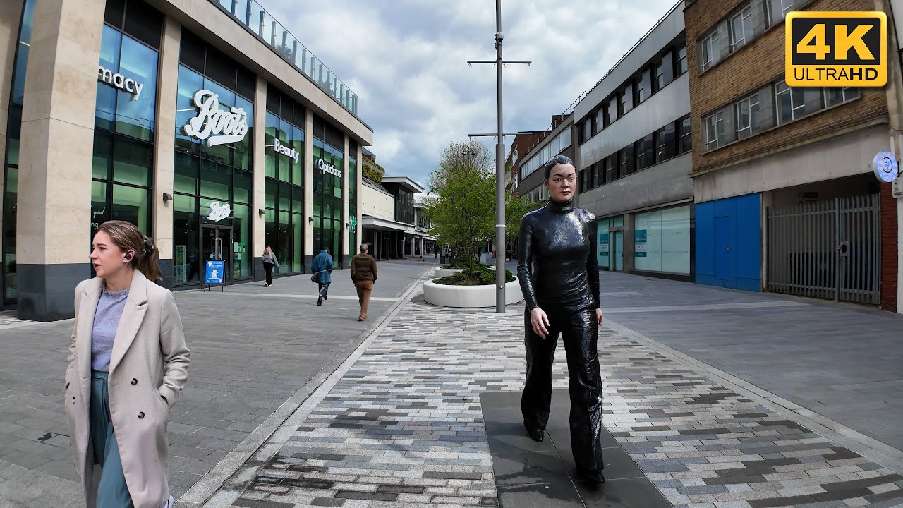 Woking Town Centre | Walking Tour 4K - YouTube