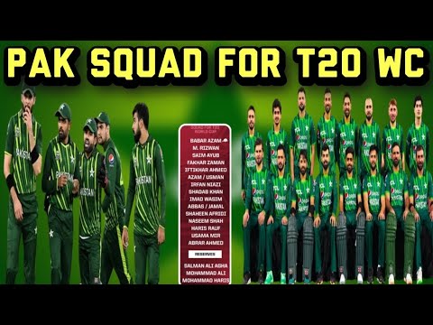Pakistan Squad For T20 World Cup 2024 | M Haris Replace Saim Ayub ...