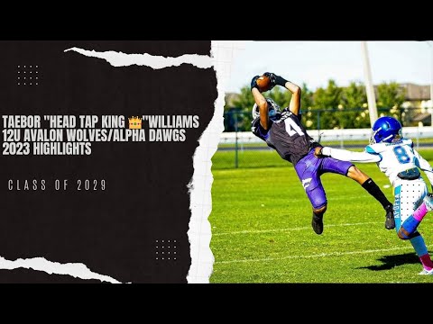 Taebor "Head Tap King" Williams- 5⭐️ WR/LB- 2023 Highlights 12U Avalon ...