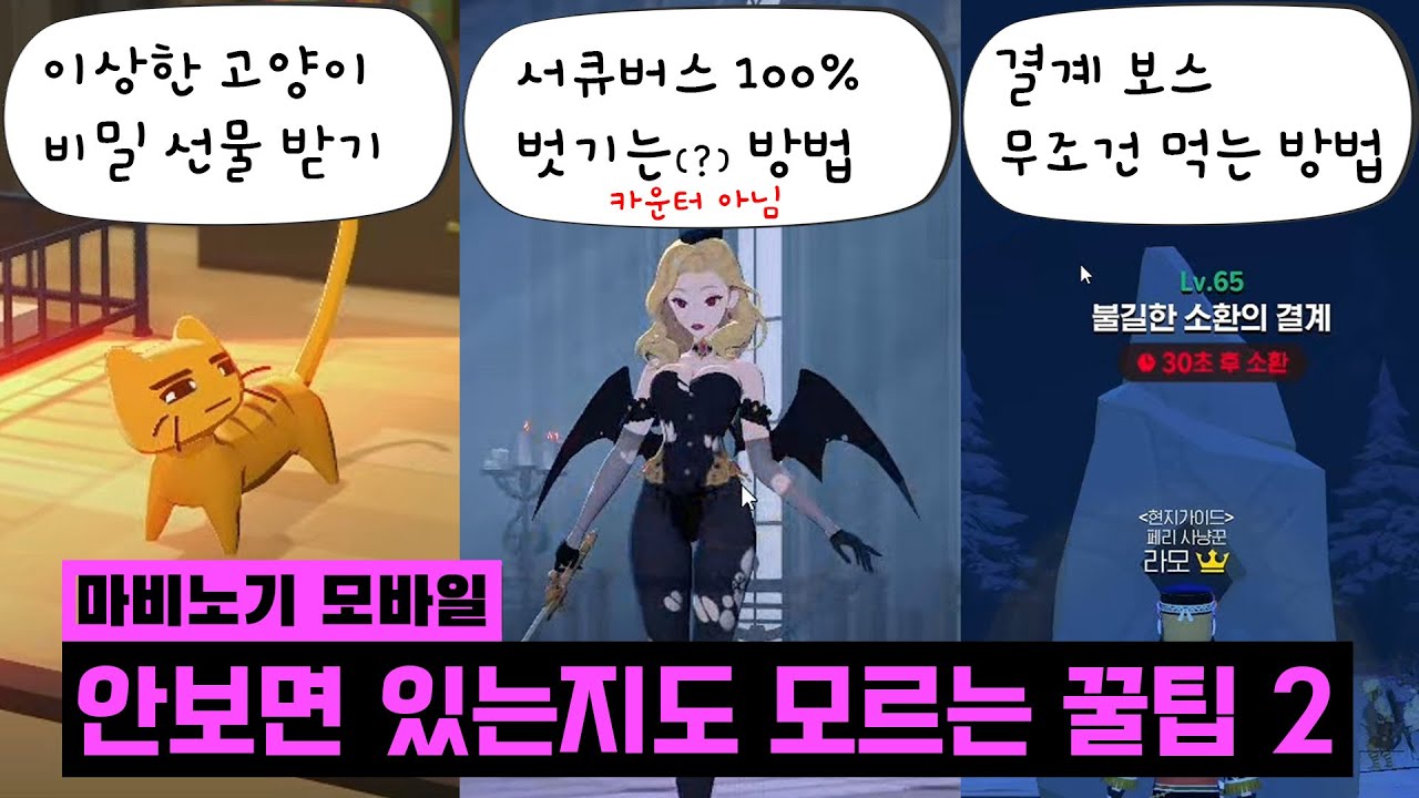 Mabinogi Mobile Tip Collection Part 2: Barrier, Cat, Nao, Succubus ...