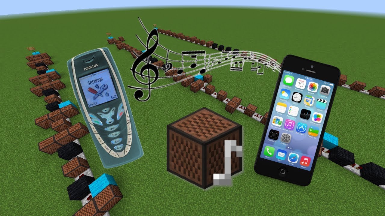 Minecraft: Phone Ringtones with Note Blocks #1 - YouTube