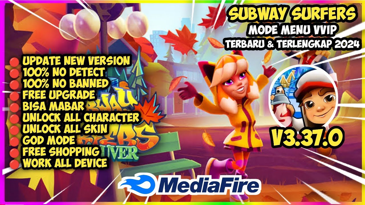 UPDATE‼️ Subway Surfers Mod Menu Apk V3.37.0 New 2024 - Unlimited Money ...