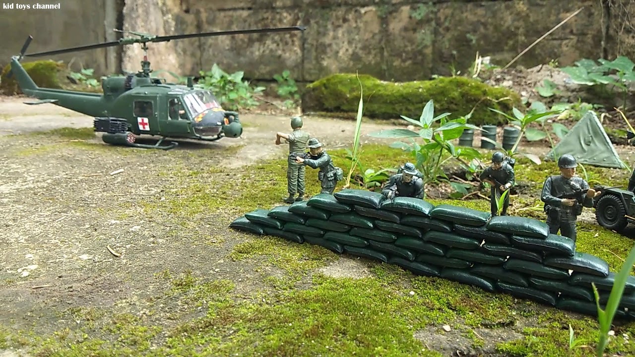 Toys soldiers Military base Army men Toys for children - YouTube
