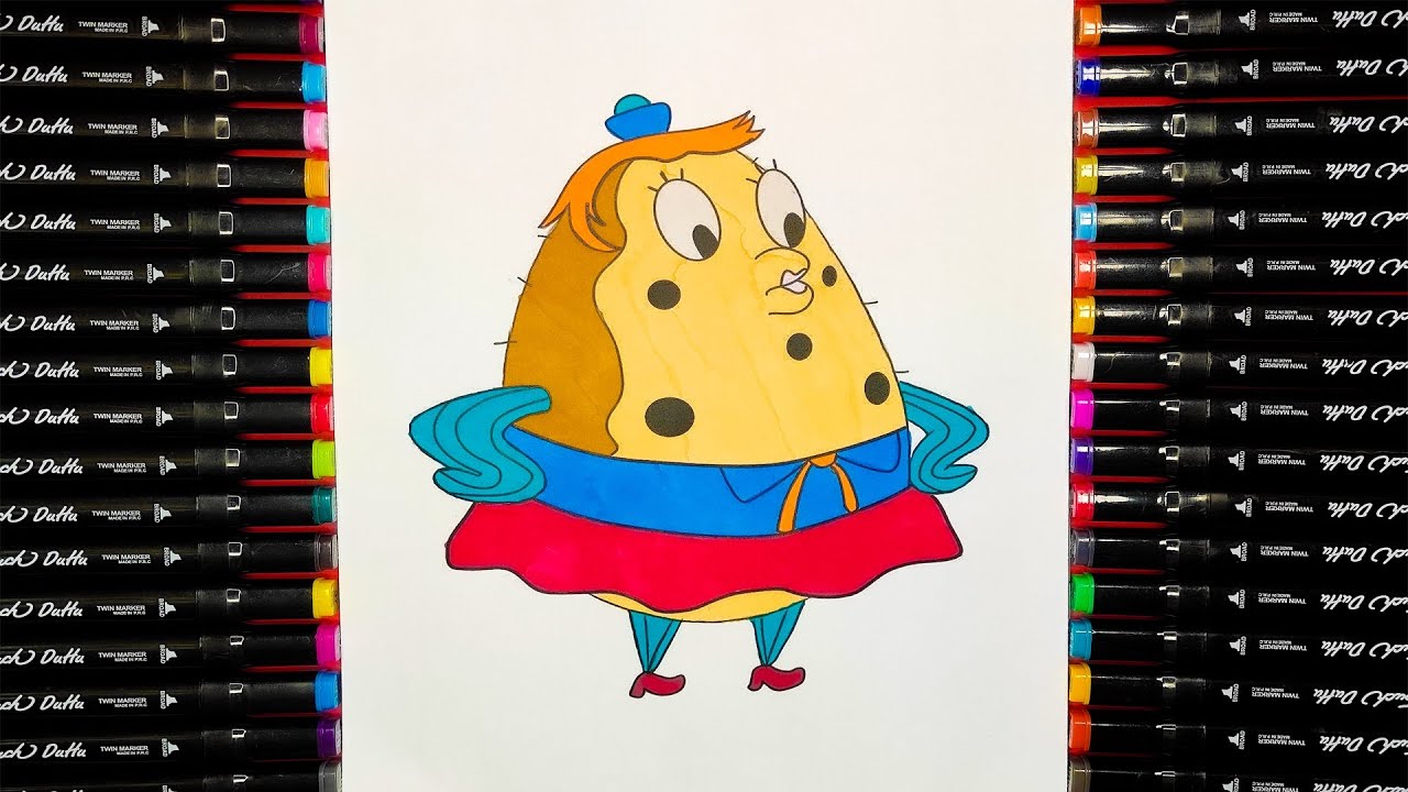 Coloring Mrs.Puff Character in the Sponge Bob Cartoon!!(By Lamanza ...
