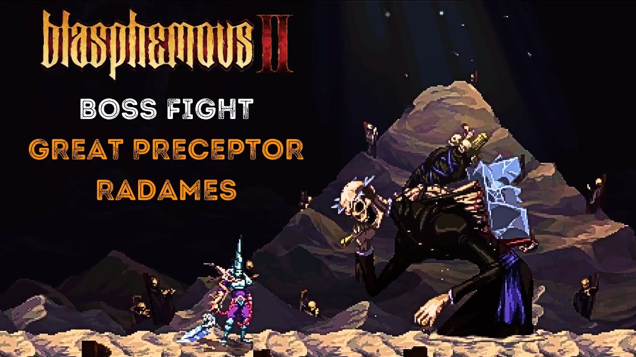 Blasphemous 2 Great Preceptor Radames Boss Fight - YouTube