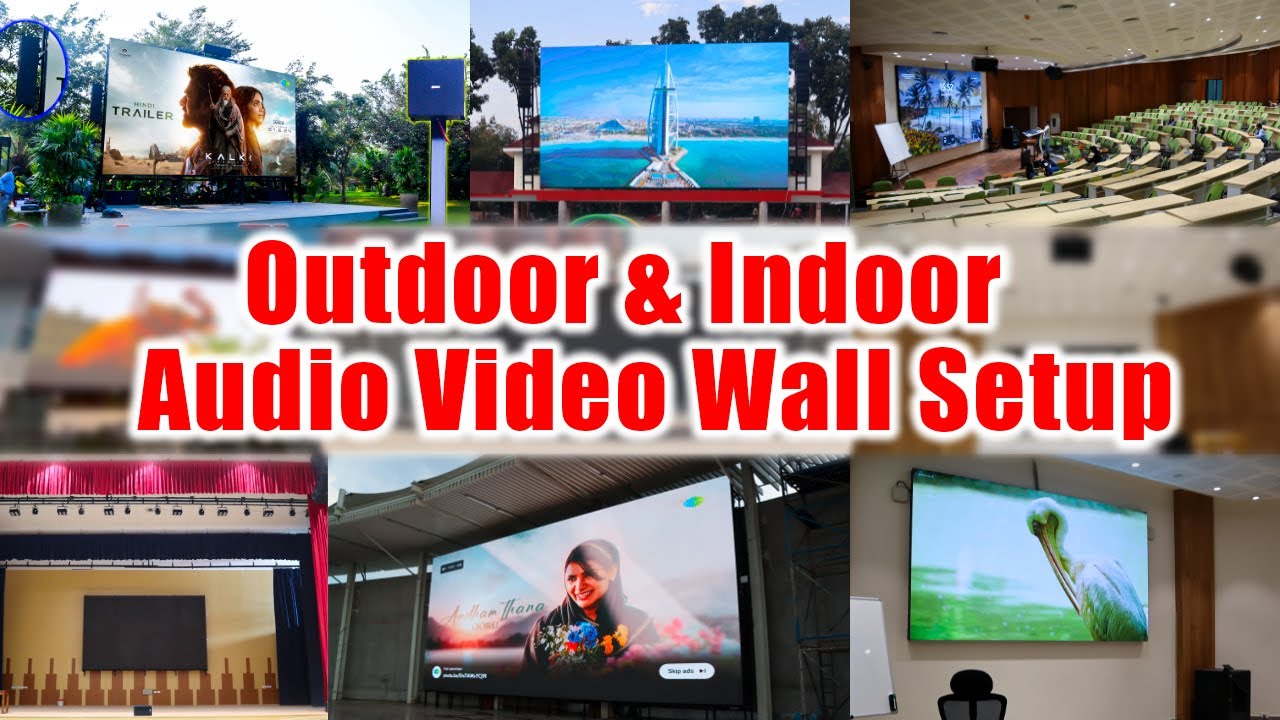 Outdoor Video wall Setup - YouTube