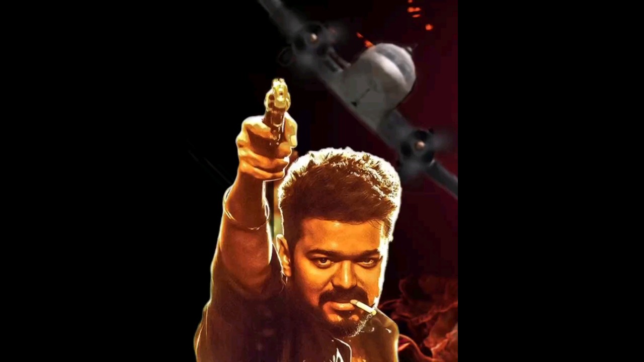 flight craking a kaanadi reel thalapthi vijay gun rooling the fire ...
