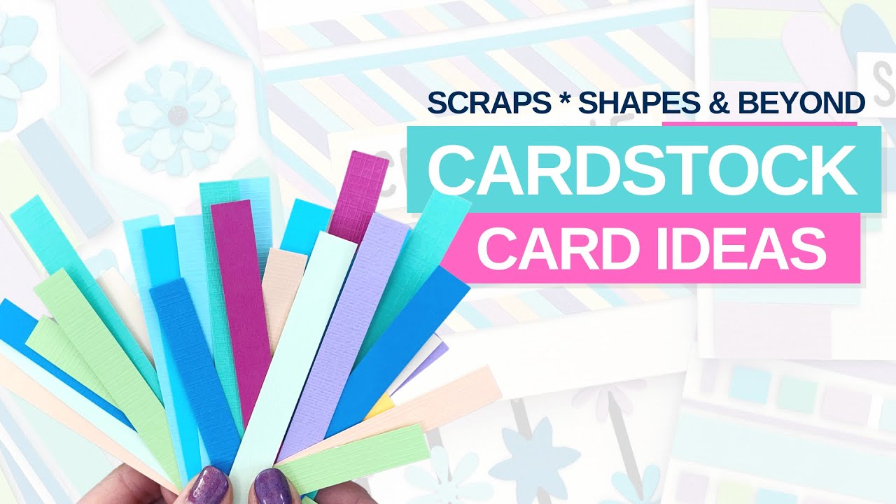 7 BRILLIANT CARDSTOCK card IDEAS to USE UP YOUR SCRAPS ️ - YouTube