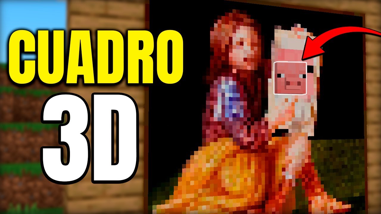 COMO HACER UN CUADRO 3D EN MINECRAFT 🖼️ - YouTube