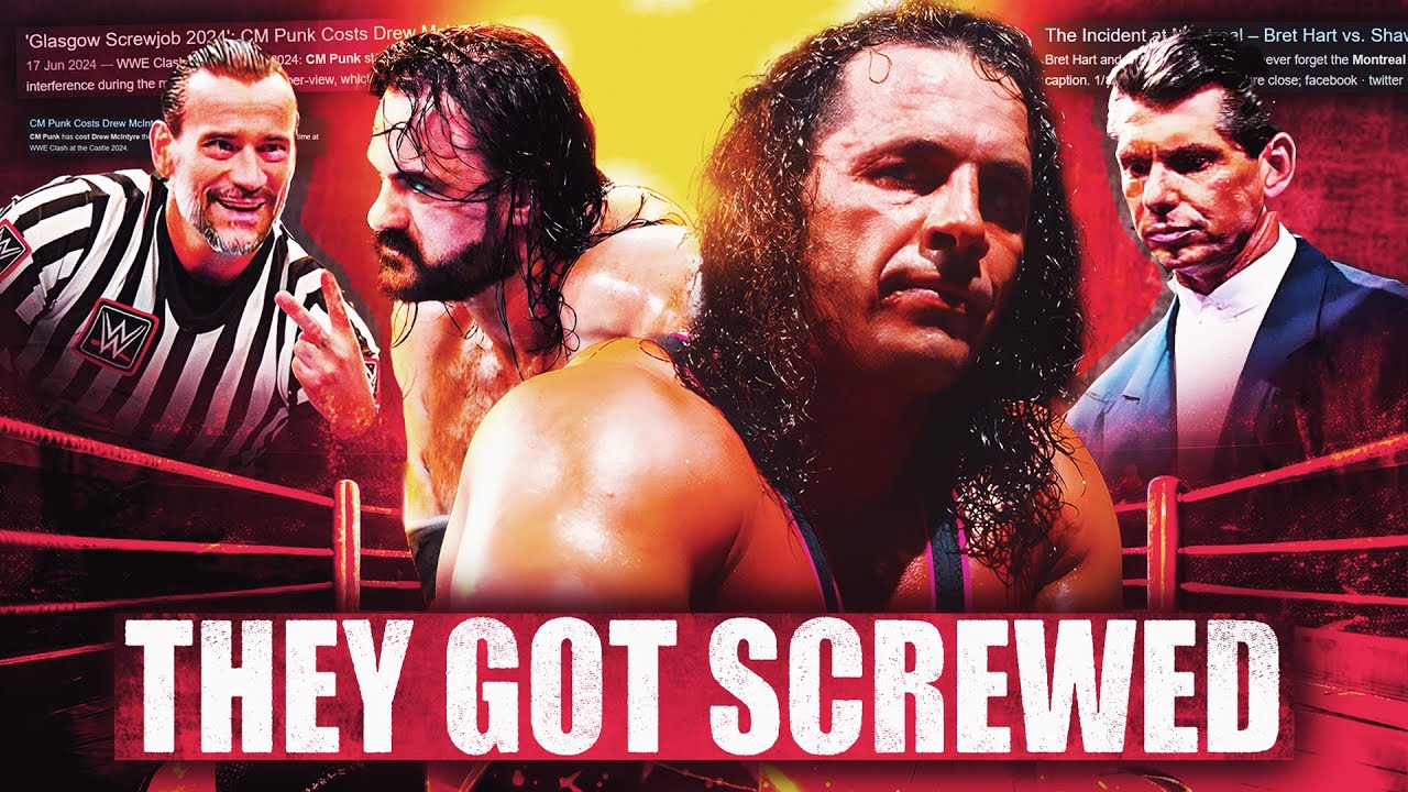 The Insane History of Screwjobs In Pro Wrestling and WWE - YouTube