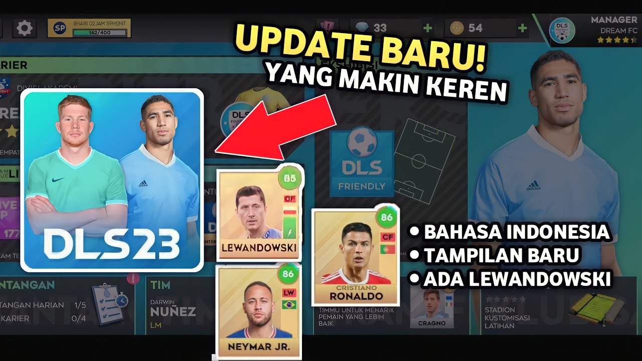 UPDATE BARU DLS 23 TELAH RILIS - DREAM LEAGUE SOCCER 2023 - YouTube