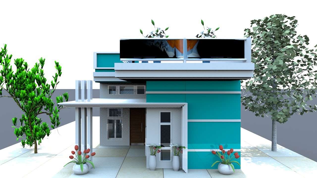 18 x 40 Home Design with 3d Model,18 By 40 House Plan With Front ...