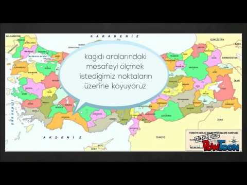 Haritada uzunluk hesaplaması nasıl yapılır?