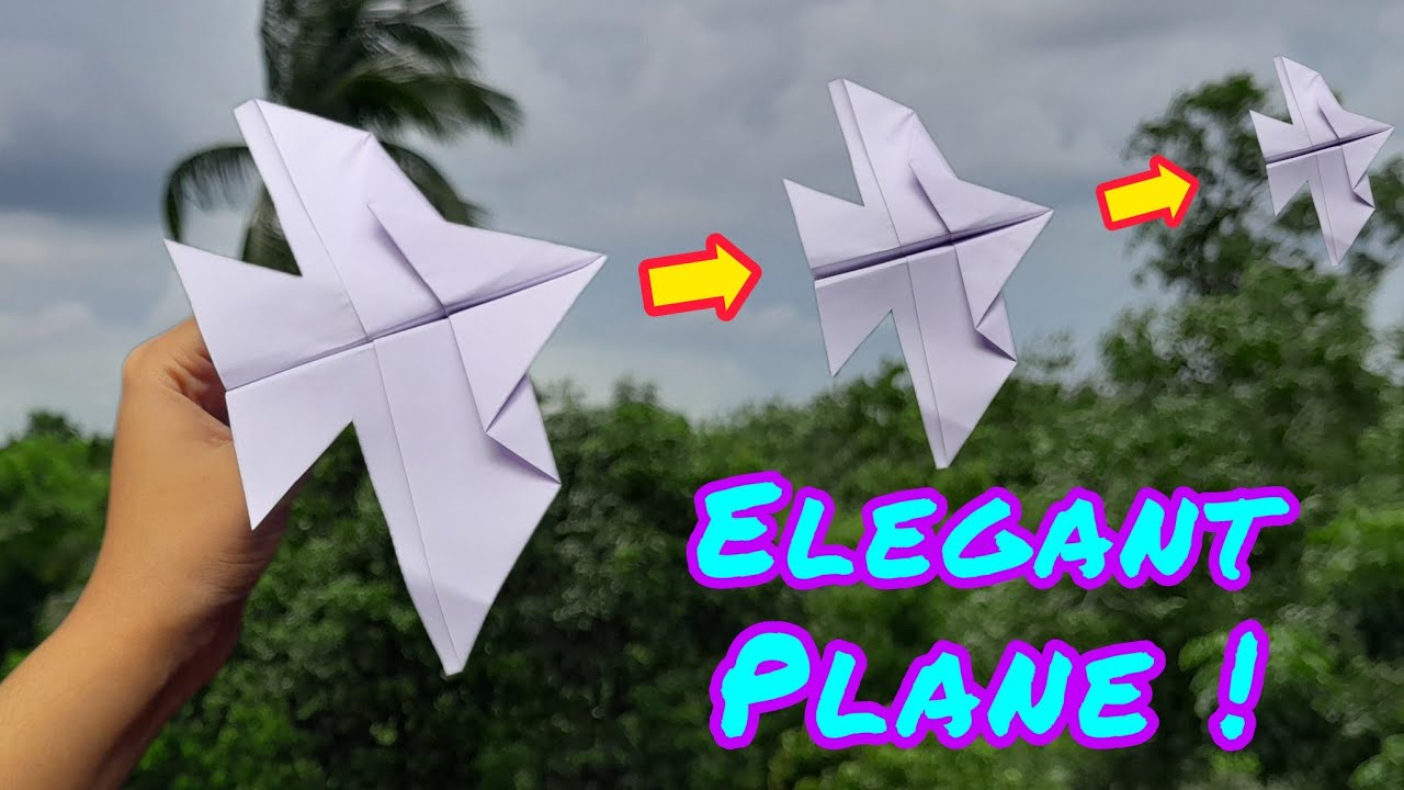 Elegant 😍 paper plane| Easy paper craft ideas 💡|Easy paper craft ...