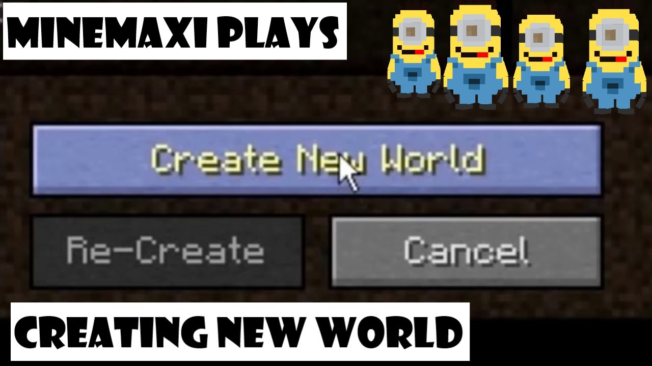 Creating new world - Minecraft #5 - YouTube