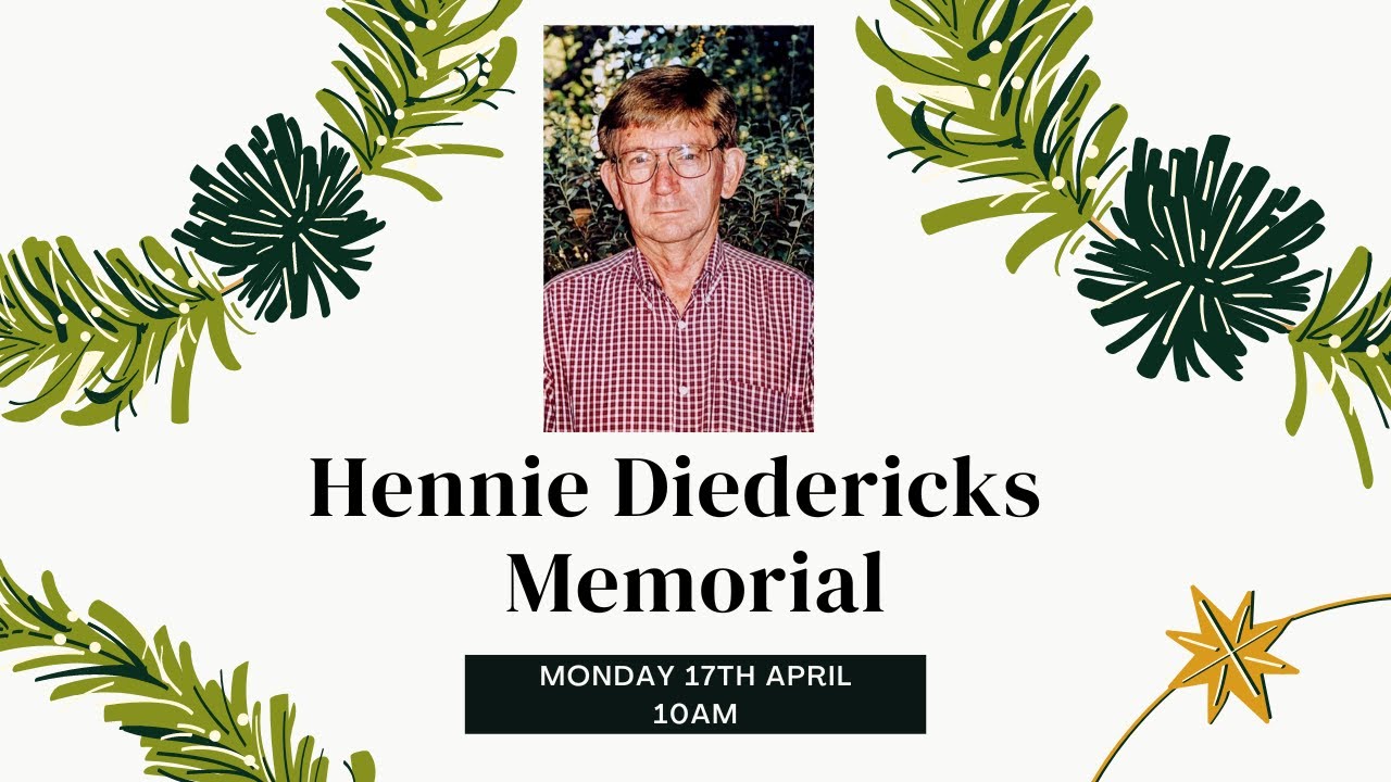 Hennie Diedericks Memorial Service - YouTube