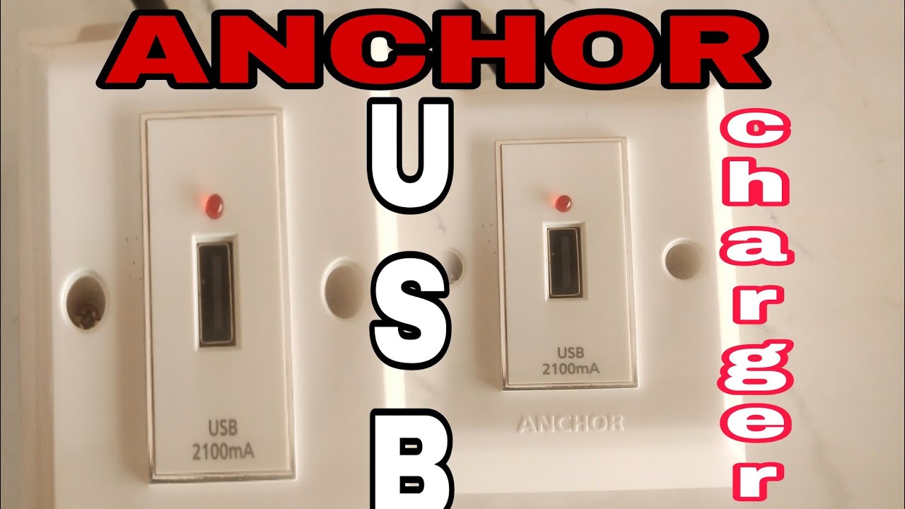 ANCHOR USB charger in All Home Swith bord use Raj eletricals pipes ...
