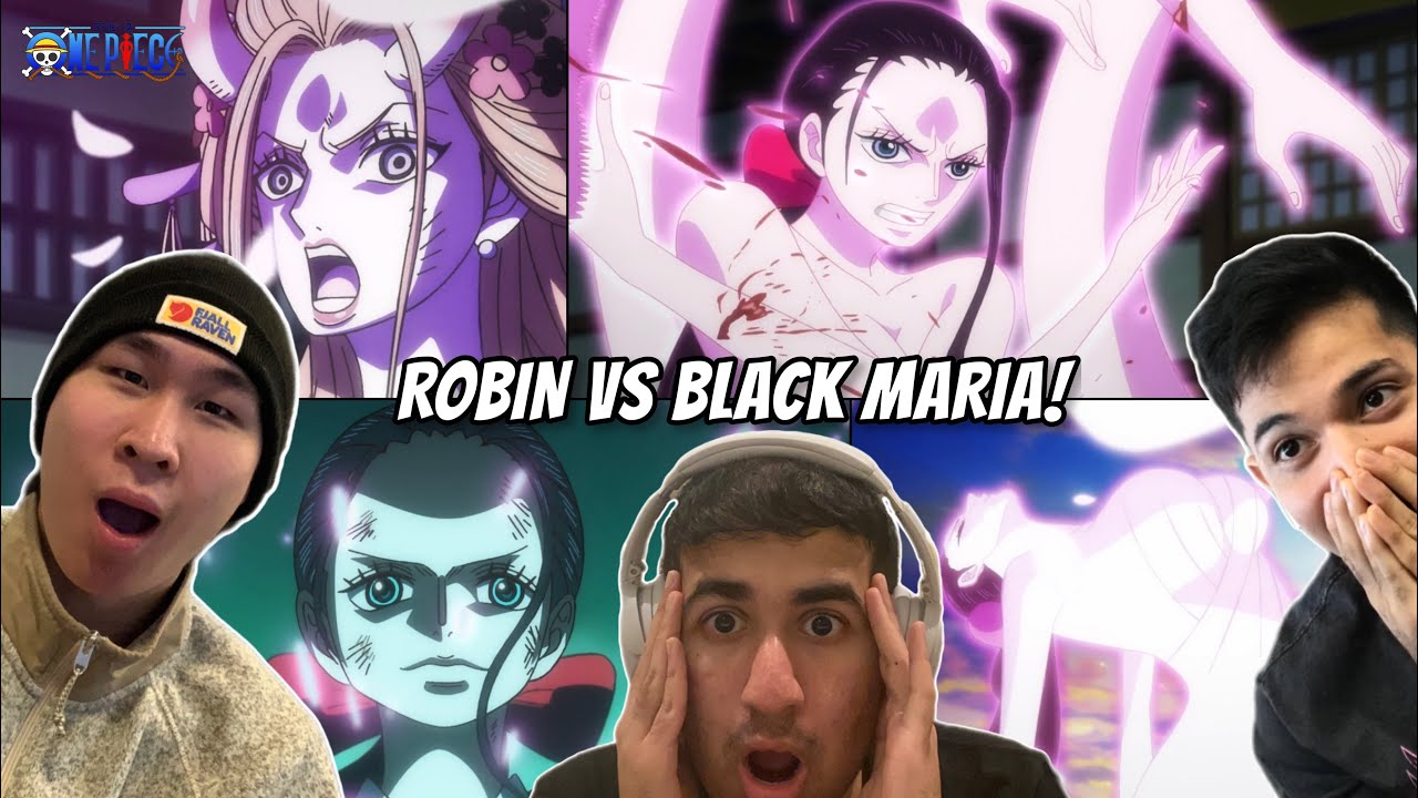 ROBIN VS BLACK MARIA!! | ONE PIECE EPISODE 1043 REACTION - YouTube