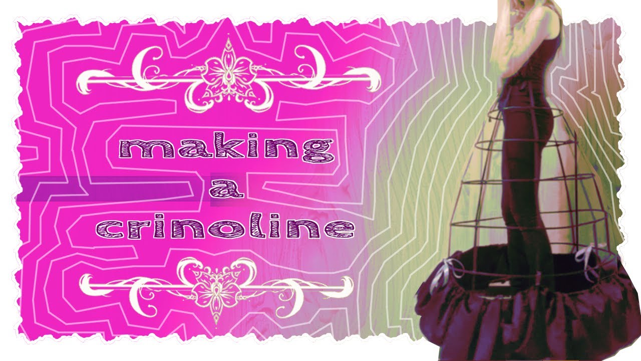 making a crinoline - YouTube