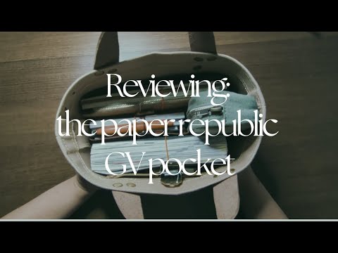 Planner/journal update - reviewing my paper republic GV pocket - YouTube
