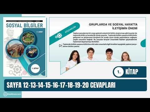 7. Sınıf Sosyal Bilgiler Kitabı Sayfa 12-13-14-15-16-17-18-19-20 1. Kitap Cevapları