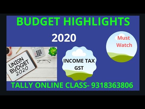 Budget Highlights||Income Tax New & Existing Slab|| GST New Returns ...
