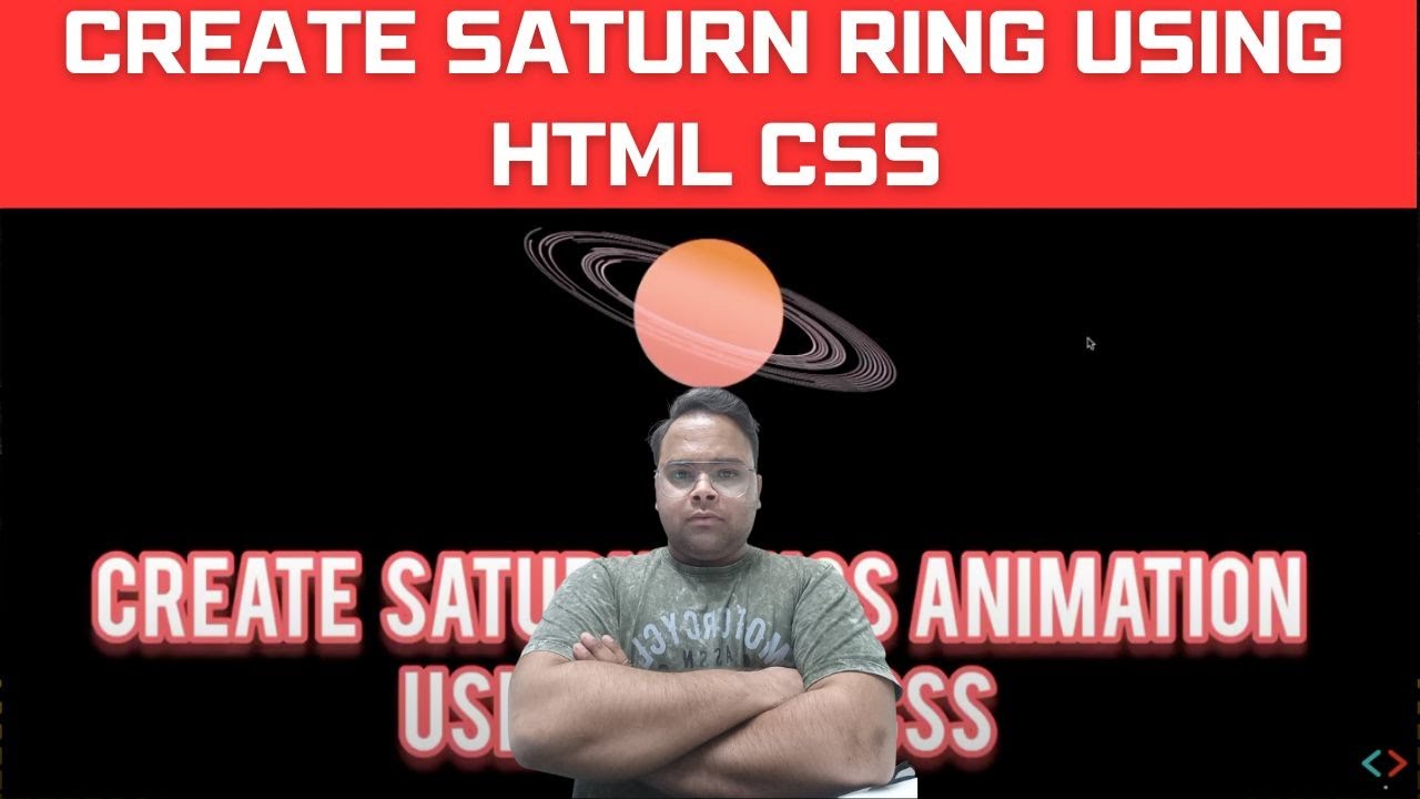 Saturn Ring Animation HTML CSS - YouTube