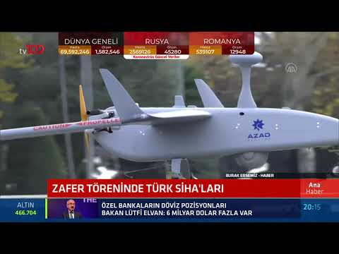 Zafer Töreninde Türk SİHA'ları da yerini aldı!