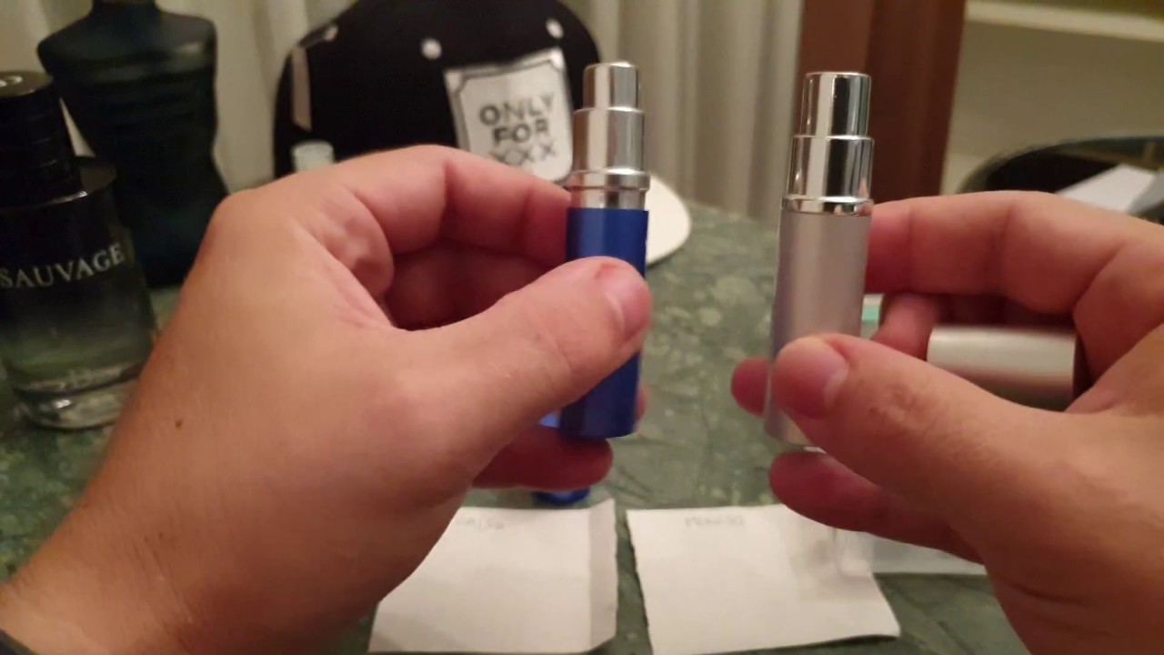 5ml Perfume Atomizer Review Dasio vs Miniso (easy to find in Thailand ...