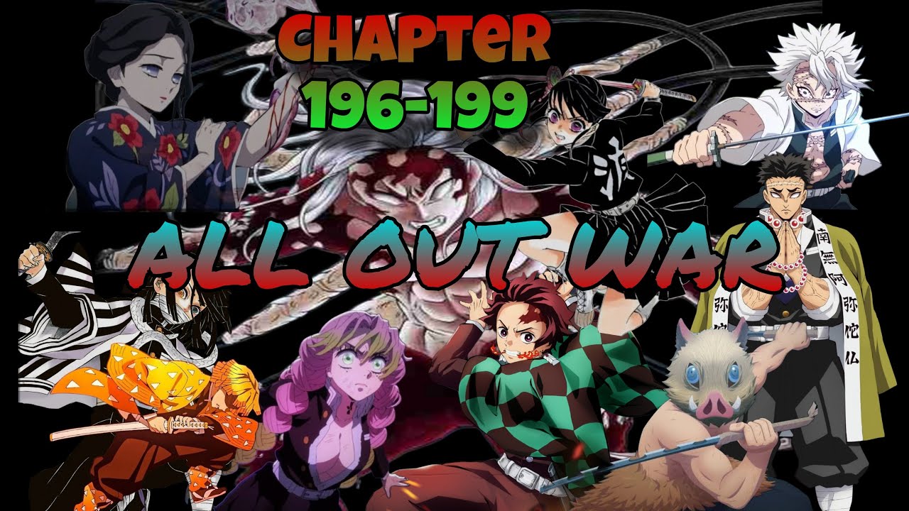 Demon Slayer Chapter 196-198 ALL OUT WAR - YouTube