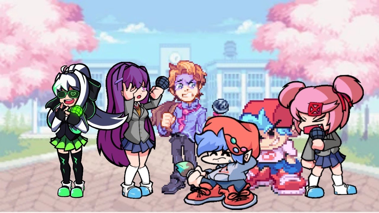 Friday Night Funkin': Roses Blantados Remix (But Everyone Sings It ...