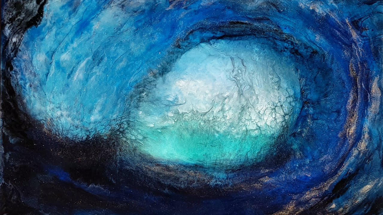 P👁PELINE WAVE Resin art demo. How to do a 2nd layer tp completely ...