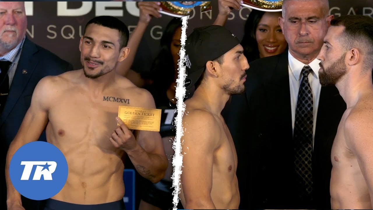 Teofimo Lopez & Sandor Martin Make Weight, Lopez Presents Martin w ...