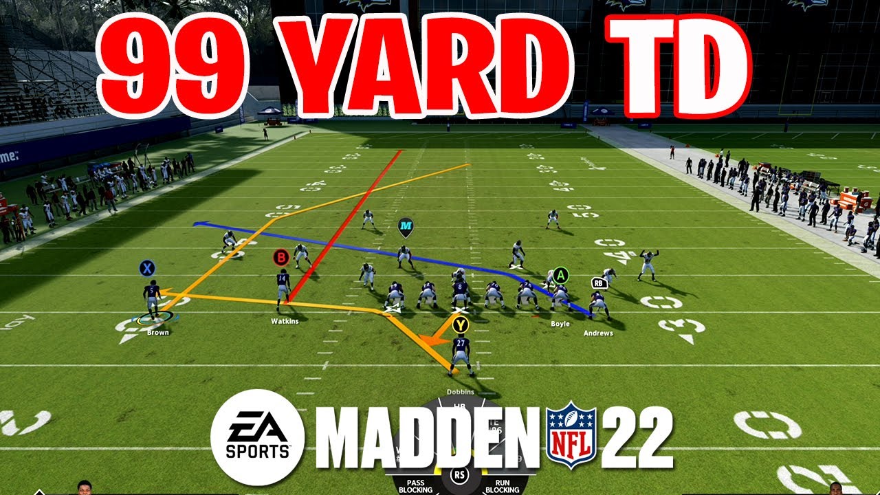 Easy 99 Yard TD Everytime With This Play! One Play Touchdown! Madden 22 ...