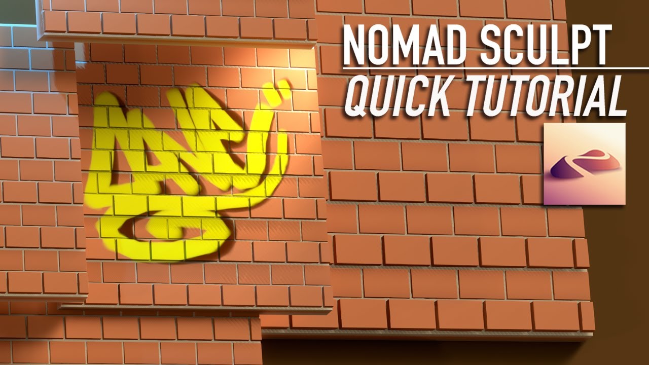 Making Bricks in Nomad Sculpt: Array Repeater tool - YouTube