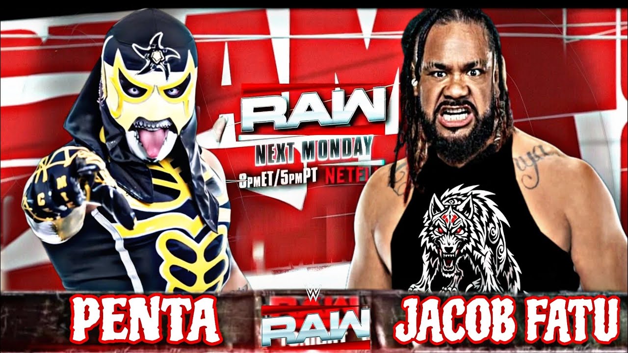 Penta vs Jacob Fatu Raw Netflix #game #penta #jacobfatu - YouTube