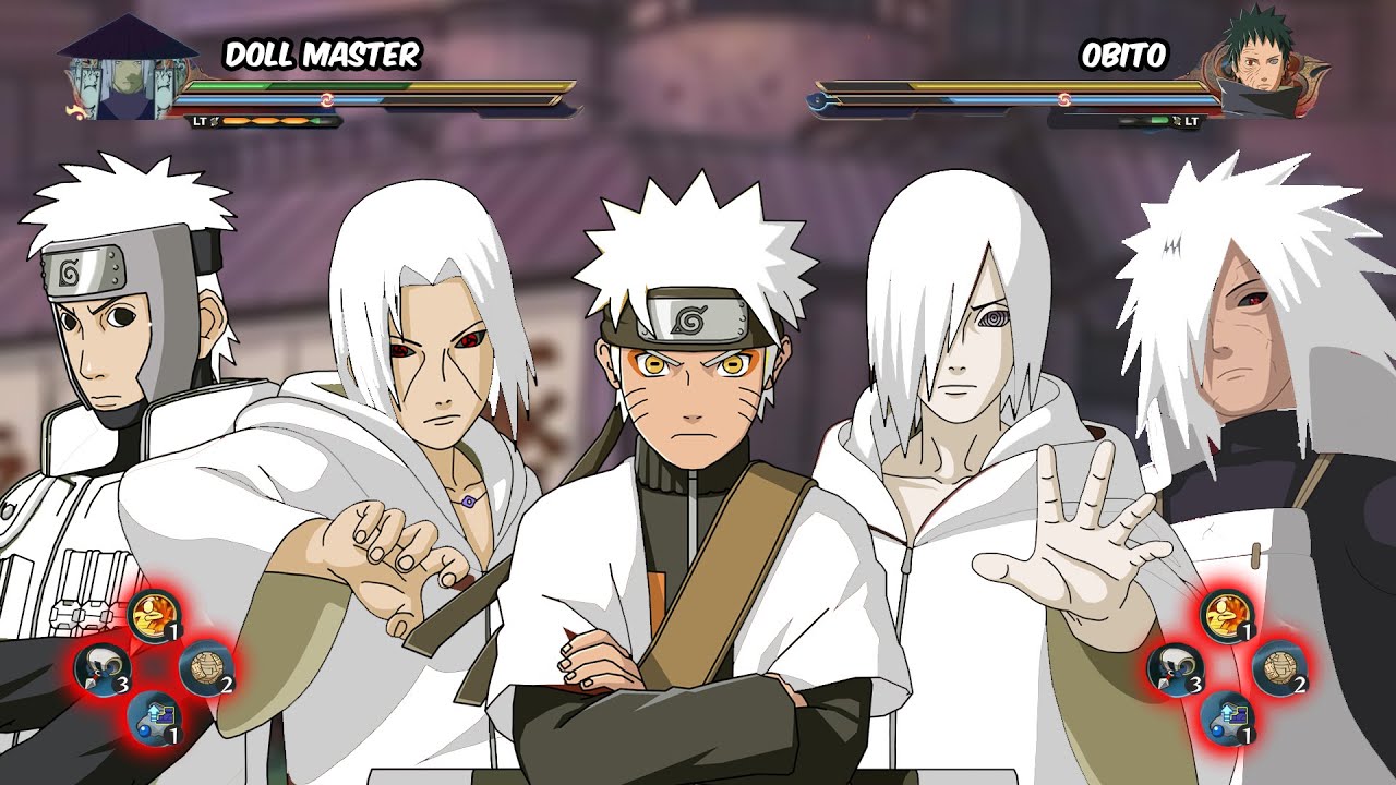 5 NINJA "NARUTO RIKUDO, MADARA RIKUDO. NAGATO RIKUDO, ITACHI RIKUDO ...