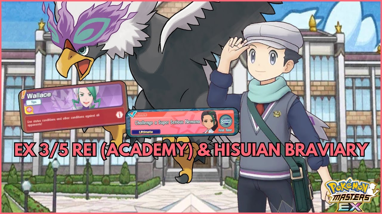 EX 3/5 Rei (Academy) & Hisuian Braviary - Pokémon Masters EX - YouTube