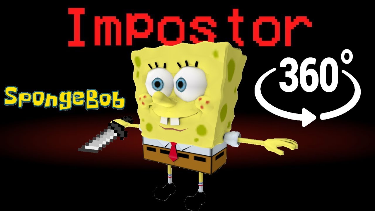 If REAL SPONGEBOB was the Impostor 🚀 Among Us Minecraft 360° - YouTube