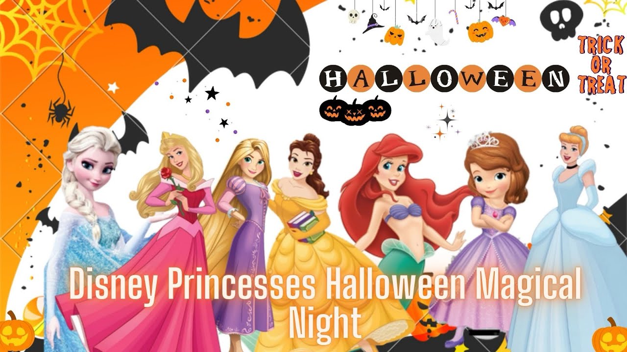 Disney Princesses Halloween Magical Night Full🎃| Disney Princess ...