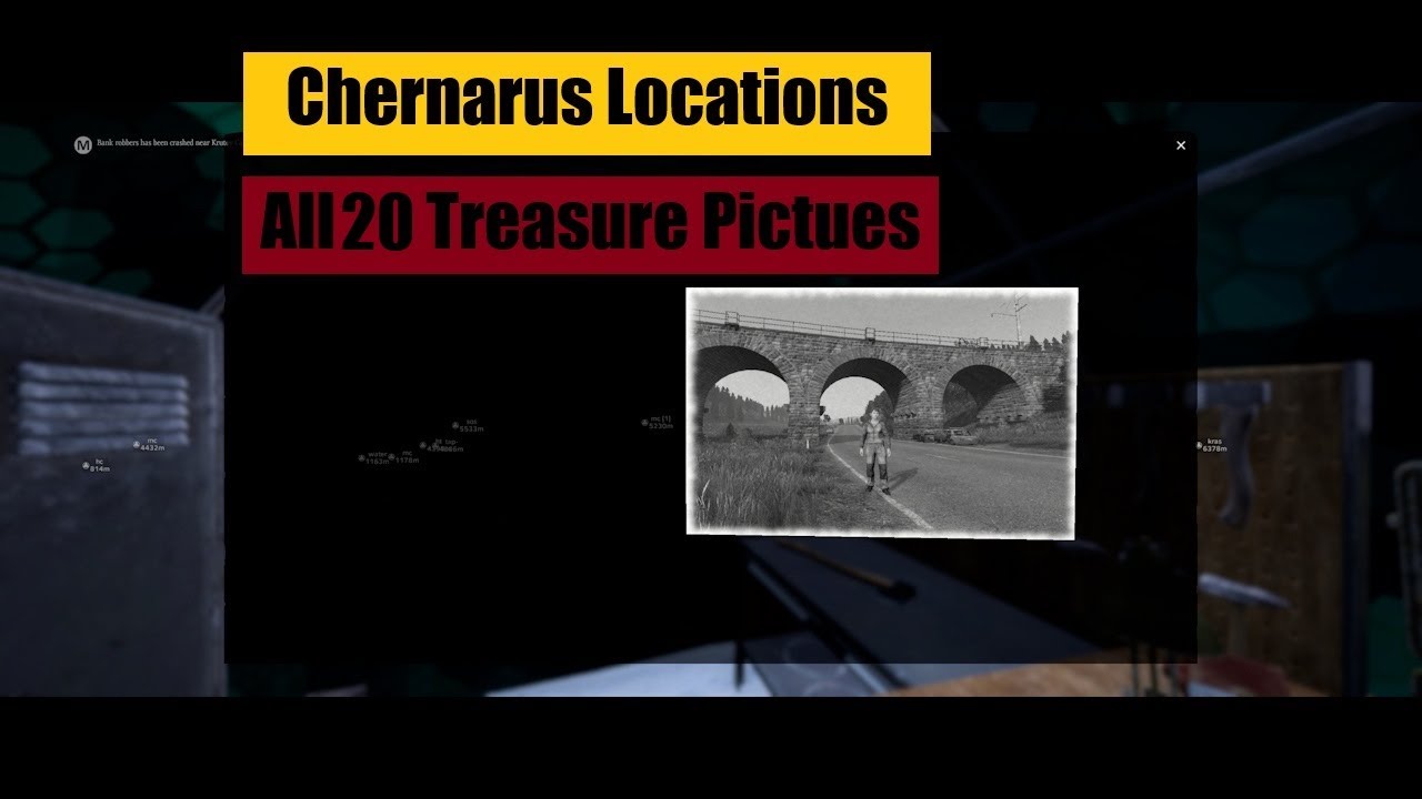 Complete Guide To All 20 Chernarus Treasure Picture Locations #dayz # ...