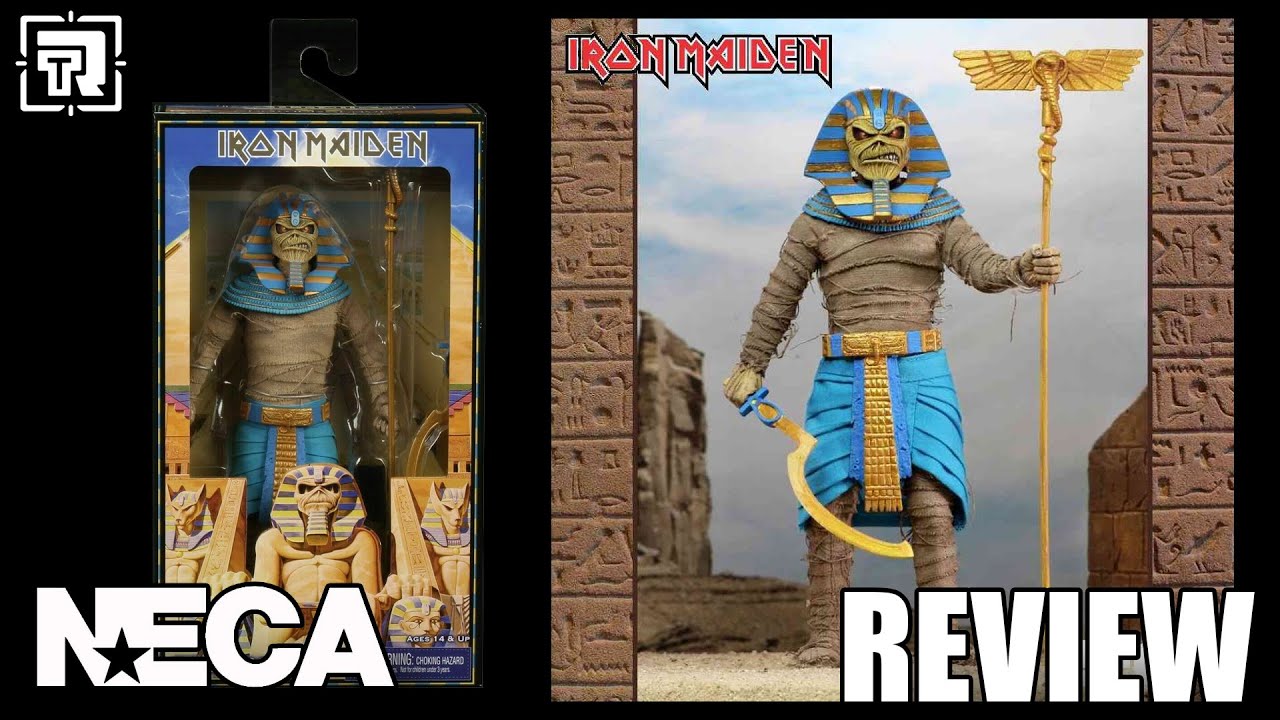 Iron Maiden Pharaoh Eddie Clothed 8-Inch Action Figure Review - YouTube