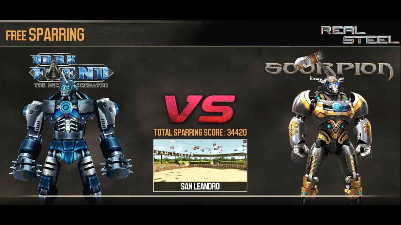 REAL STEEL Dark Fiend VS SCORPION New Robots UPDATE - YouTube