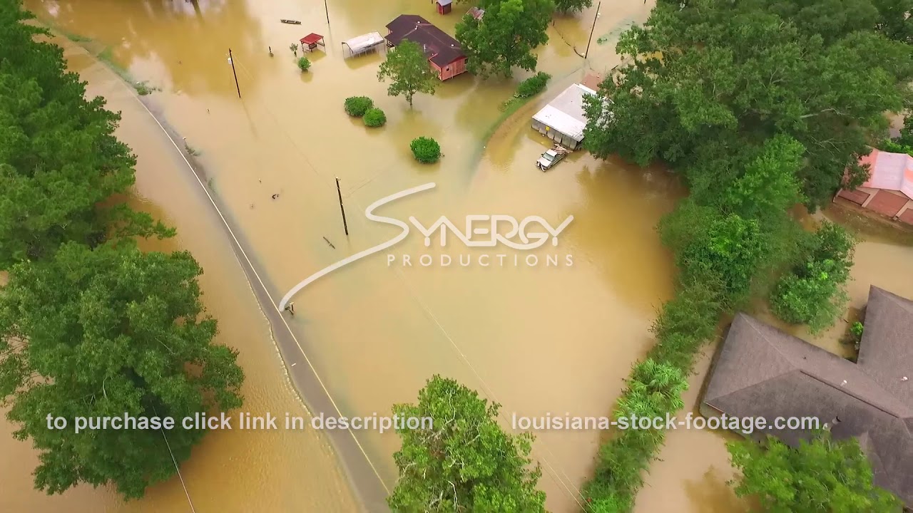 308 Devastating birds eye view flooded home with 5 feet of water from ...