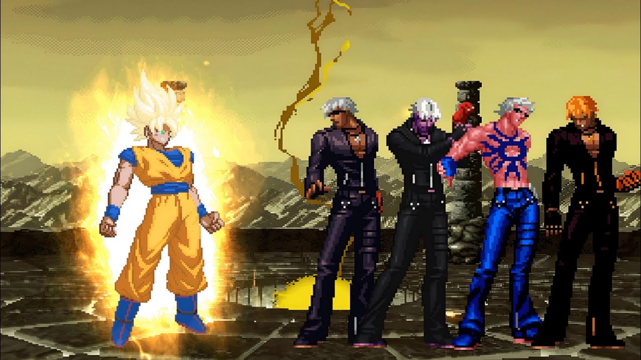 [DBZ vs KOF] Legendary Goku vs K Dash Team - YouTube