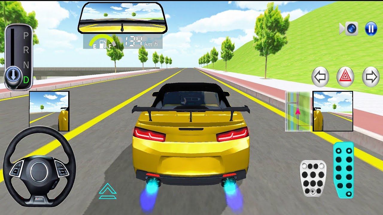 new yellow colour car games - new cars in 3d driving class game ...