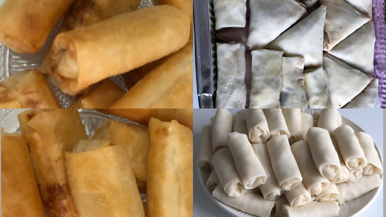 Samoussa et nems au légume excellent goût / بريوات باللحم ونيم بالخضر ...