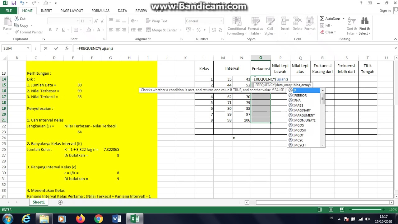 TUGAS 3 STATISTIK TEKNIK - YouTube