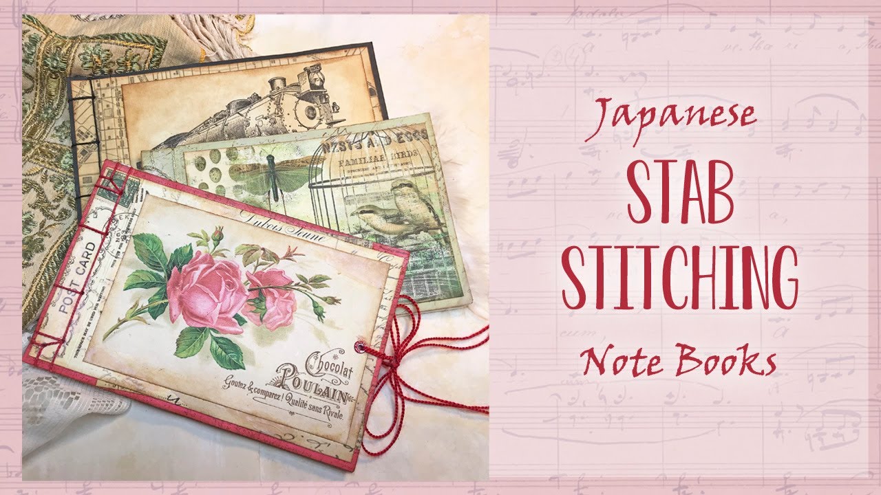Vintage Stab Stitching Notebooks - YouTube